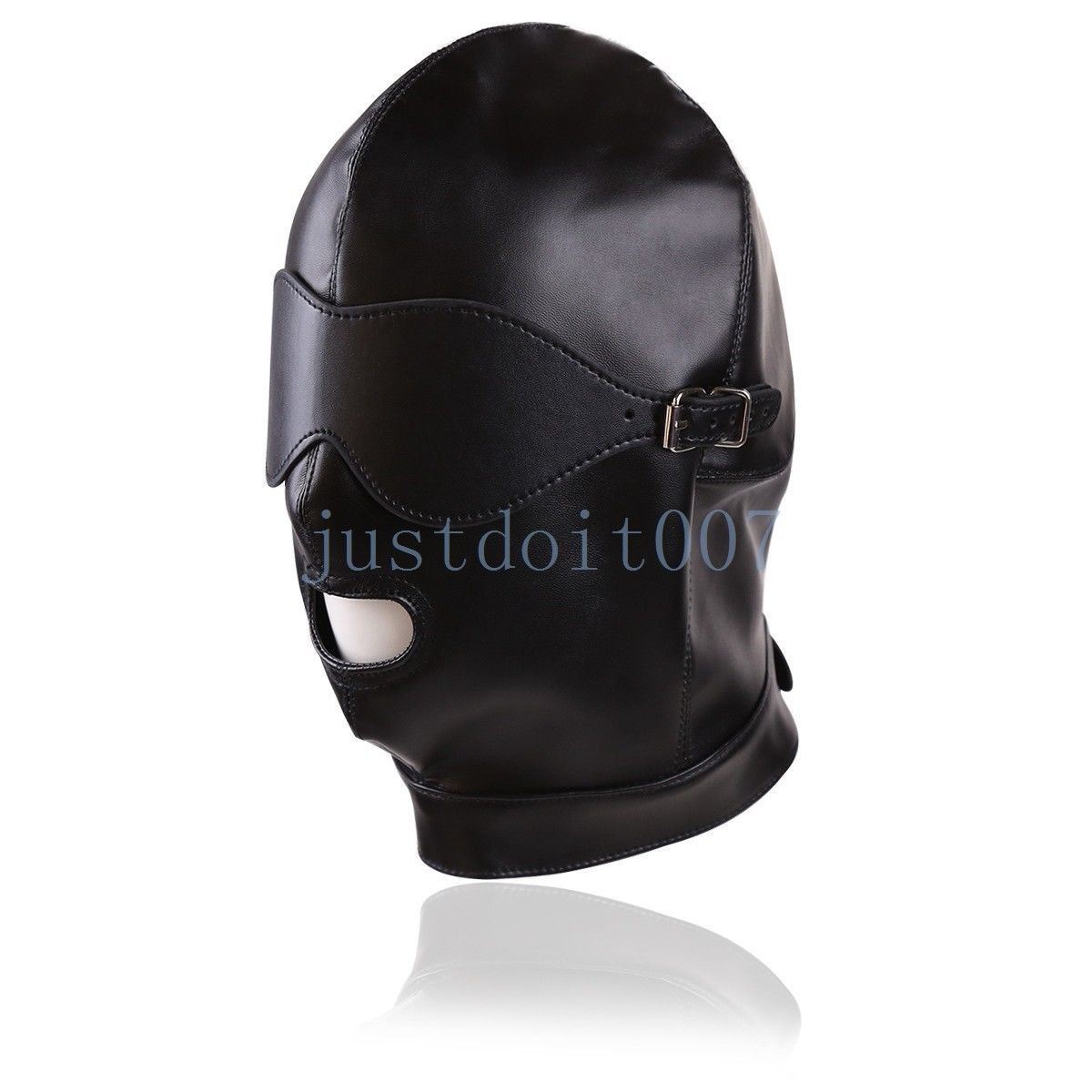 Bondage Slave Fetish Restraints Eye Mask Head Hood Headgear Blindfold