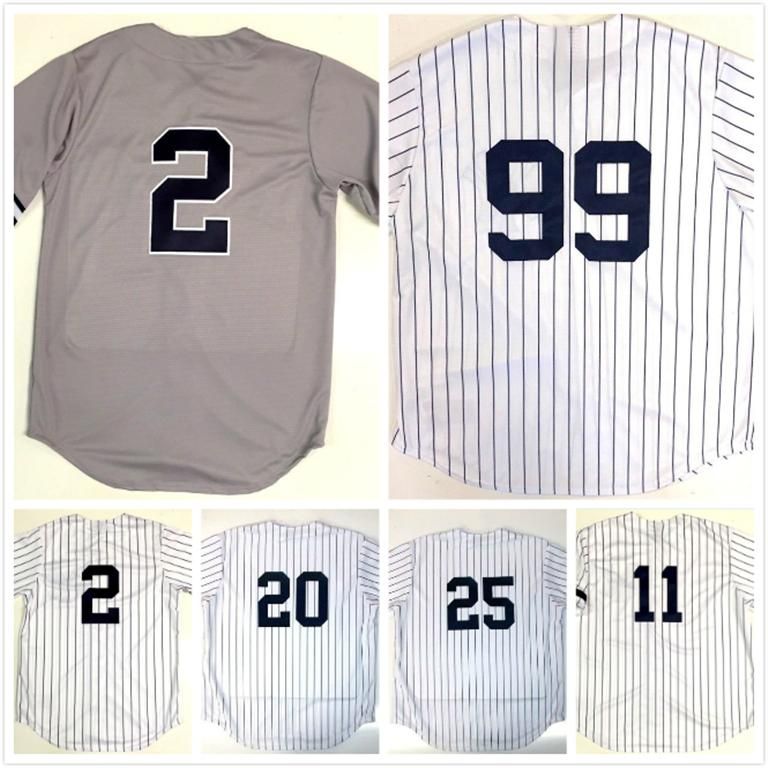 2020 Baseball Jerseys 99 2 25 20 11 Stitched Embroidery Home Away Swear ...