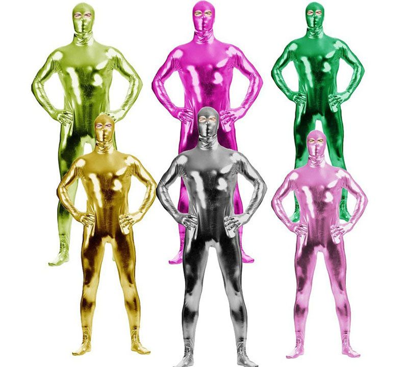Wholesale Product Type Ensnovo Men Lycra Catsuit Open Eye Spandex Shiny ...