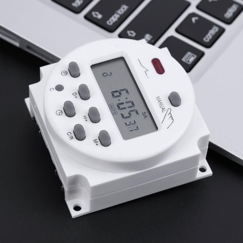 2020 110V Digital LCD Power Timer Weekly 7days Programmable Time Switch ...