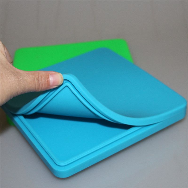 2021 200ml Flat Silicone Jars Large Square Non Stick Silicone Container ...