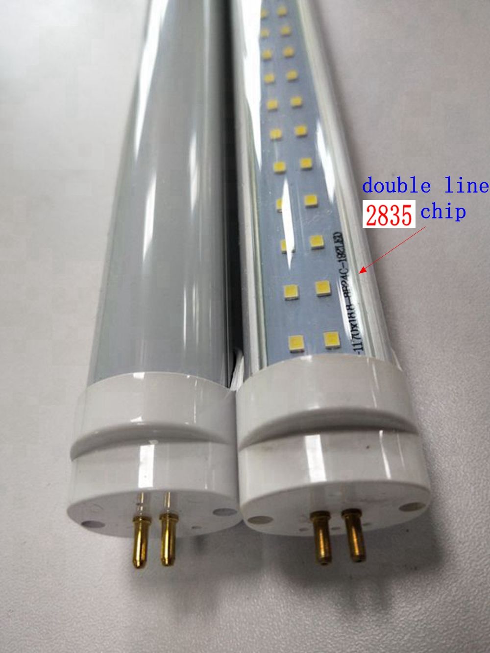 Wholesale!!! Double Rows T8 With T5 End LED Tube Light 4FT 28W ...