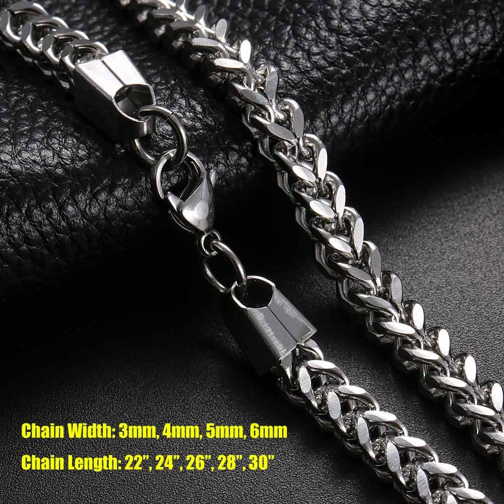 2020 Wholesale! 3mm/4mm/5mm 22 30inch Men Fishbone Chain 316L Stainless ...