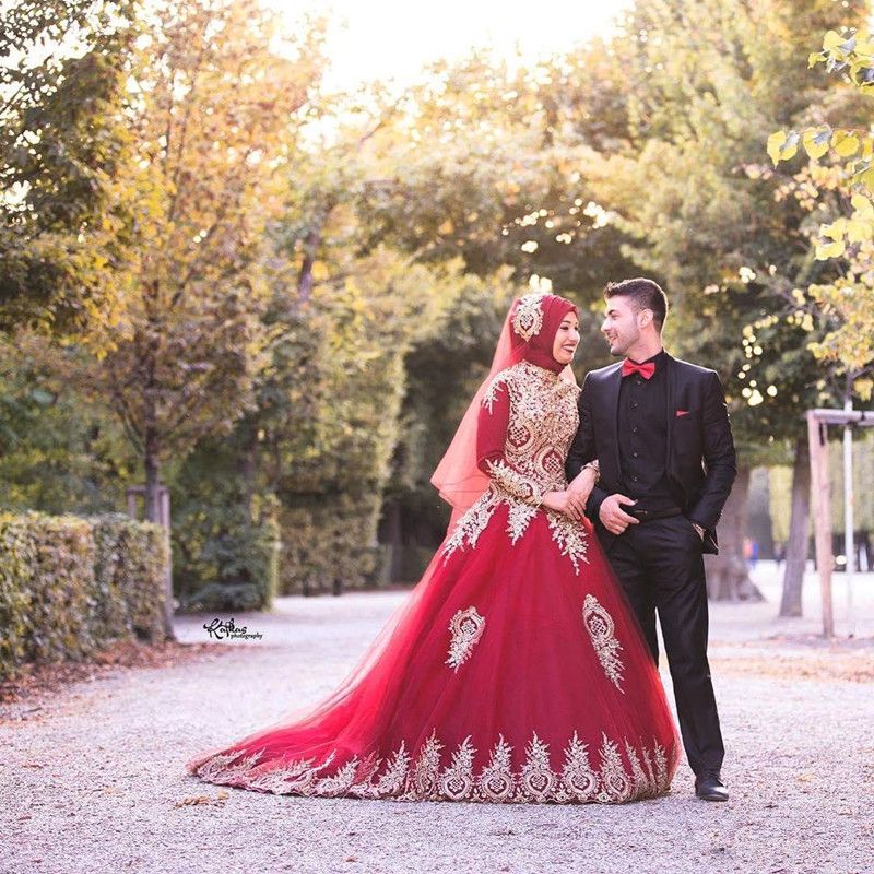 Red Islamic Wedding Dresses