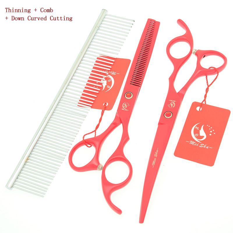 7.0 Meisha Dogs Grooming Scissors Set With Case 440c Pet Straight ...