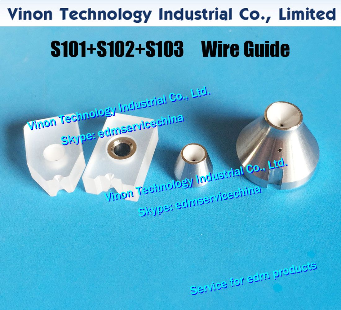2020 Ø0.255MM S101+S102+S103 Edm Wire Guide Set 3081771 Sapphire Split Guide AB+3080247 Dies ...