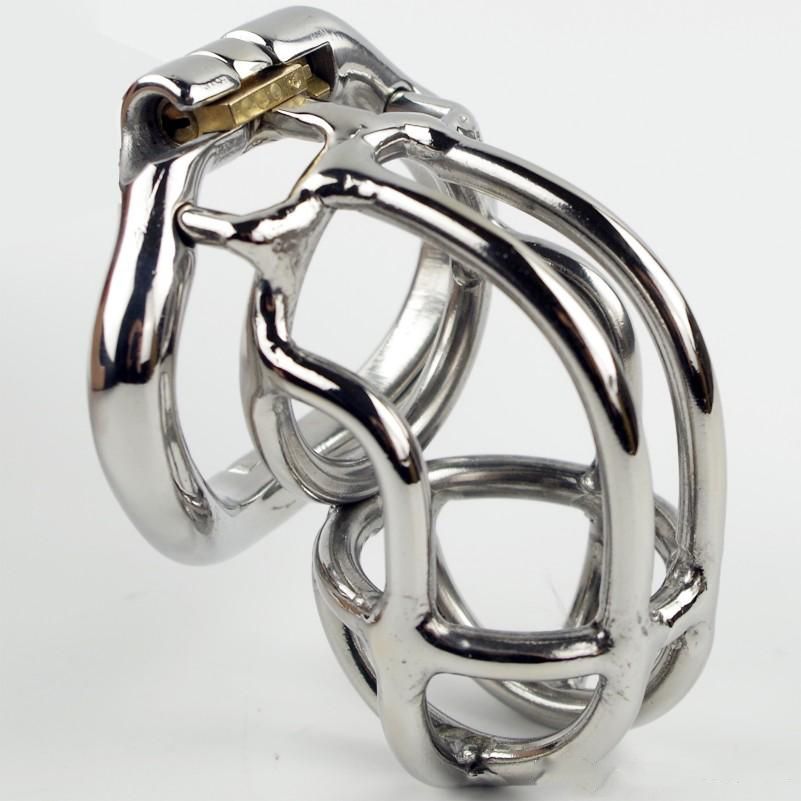 New Snap Ring Design Male 304# Stainless Steel 65mm Chastity Cages 4 ...