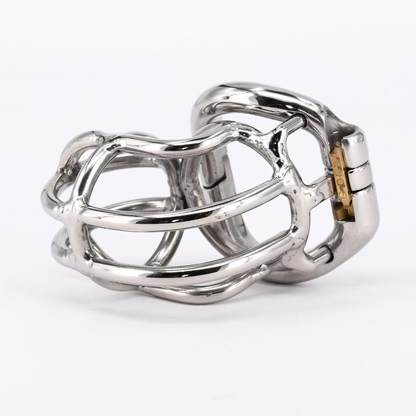 New Snap Ring Design Male 304# Stainless Steel 65mm Chastity Cages 4 ...
