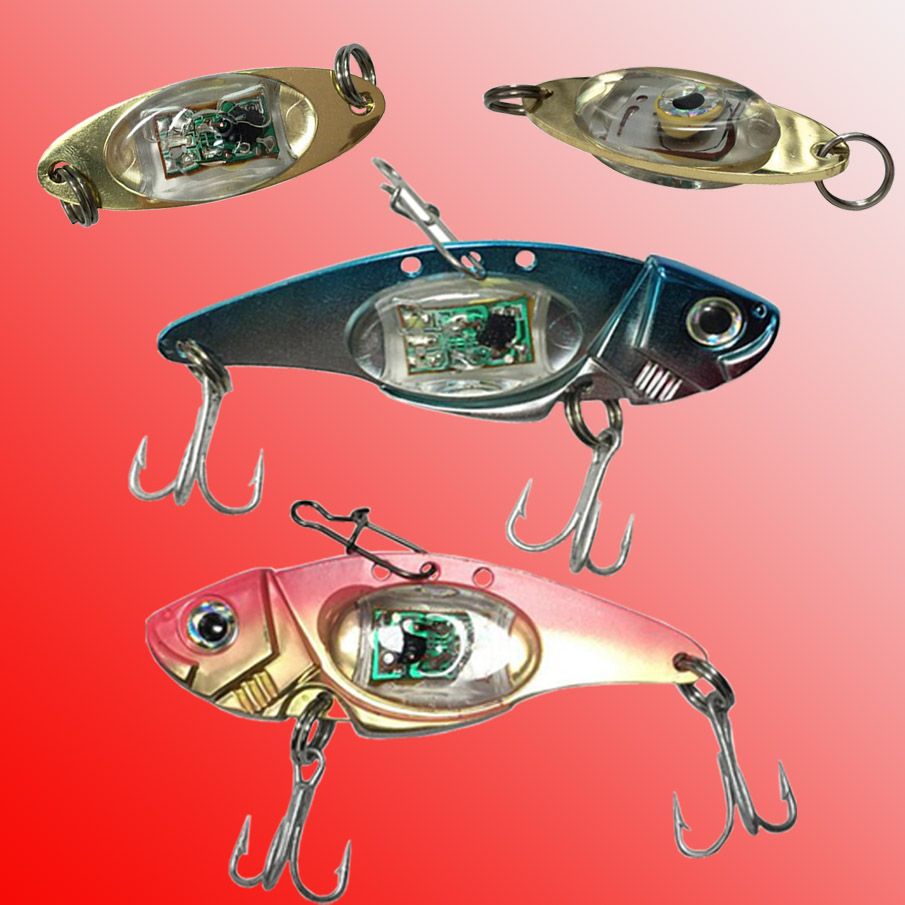 Wholesale BRAND LED Fishing Lures Flash LED Light Spoon Bass Muti ...