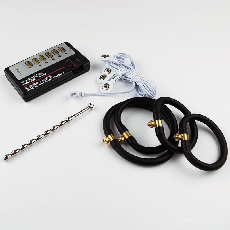 Electro Sex Kit Stainless Steel Penis Urethral Sounding Plug Electric ...
