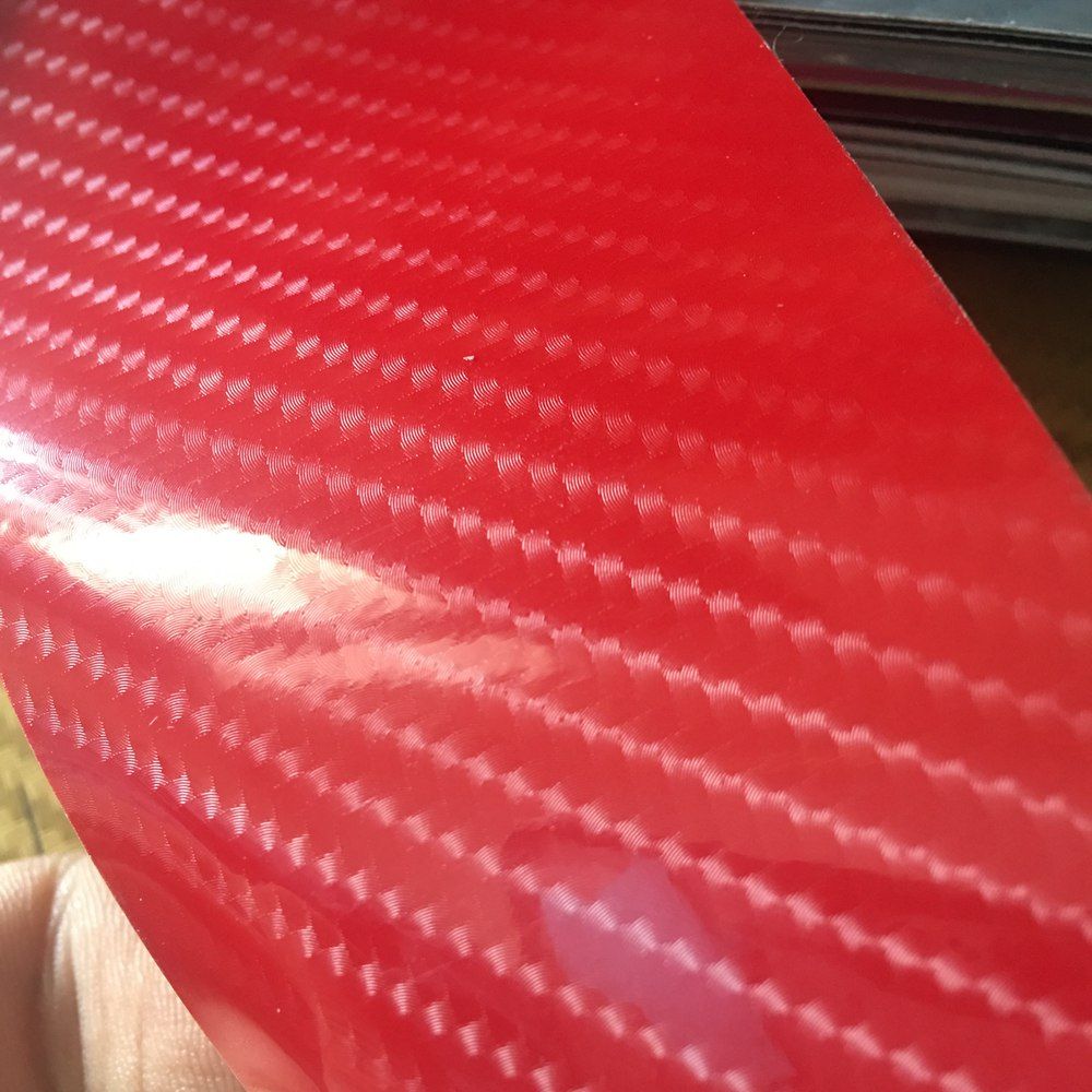 Various Colors 5D Carbon Fiber Vinyl Wrap Car Wrapping Like Real Carbon ...