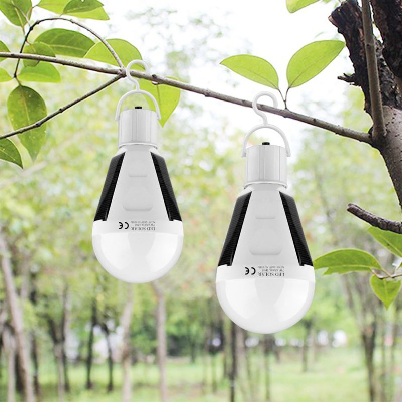 Rechargeable Solar Led Bulb E27 7W 12W 85V 265V Solar Powered Outages ...