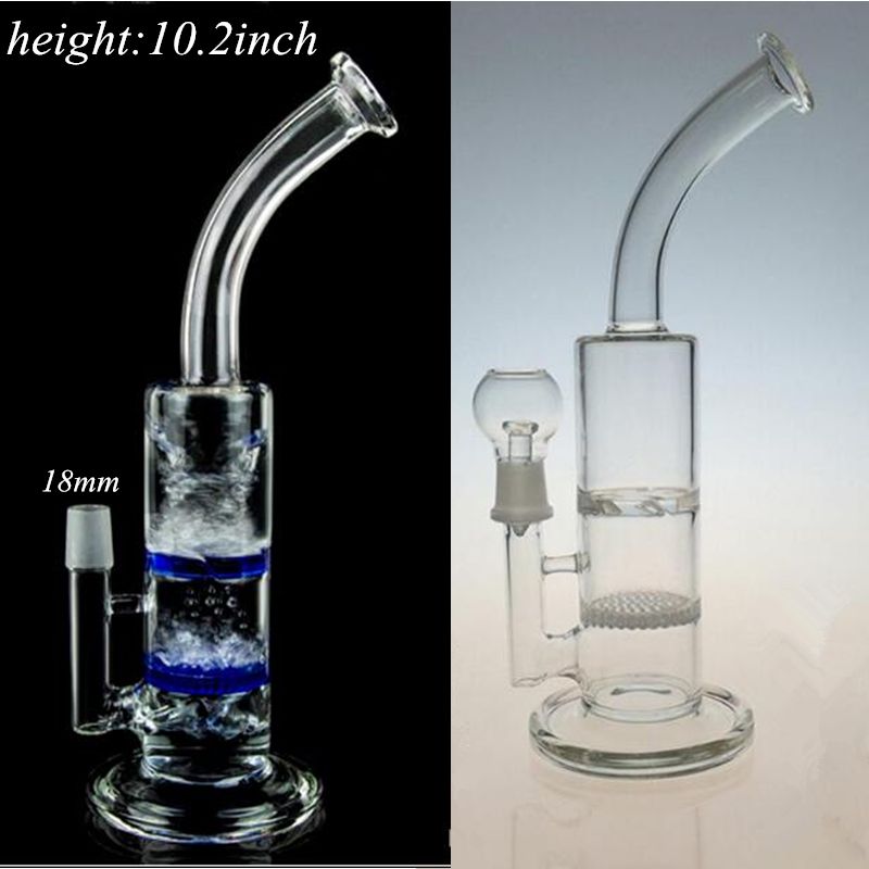 2021 10.2 Inch Two Functions Glass Bongs Fritted Disc Perc Dab Rig ...