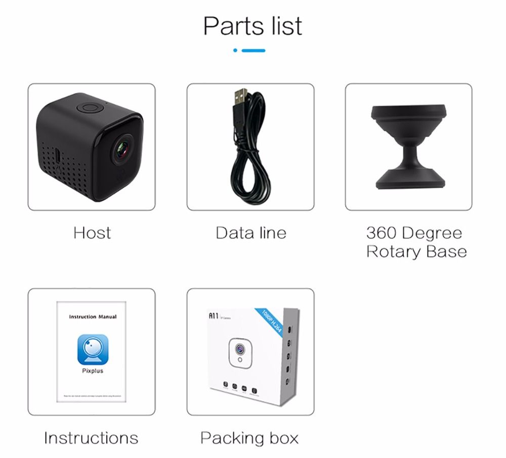 A11 A12 A10 1080P HD WiFi Cámara IP Visión Nocturna Seguridad Micro ...