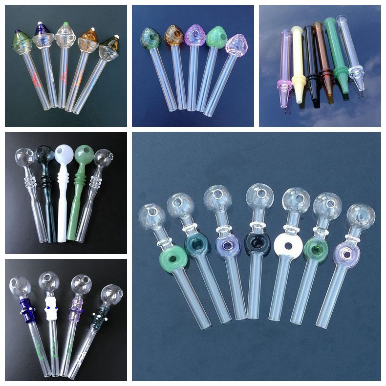 2021 Donut Pyrex Glass Oil Burner Pipes Colorful Glass Pipe Glass ...