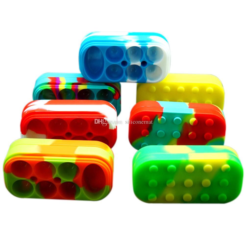 2020 34ml 6+1 Containers Assorted Color Silicone Container For Dabs ...