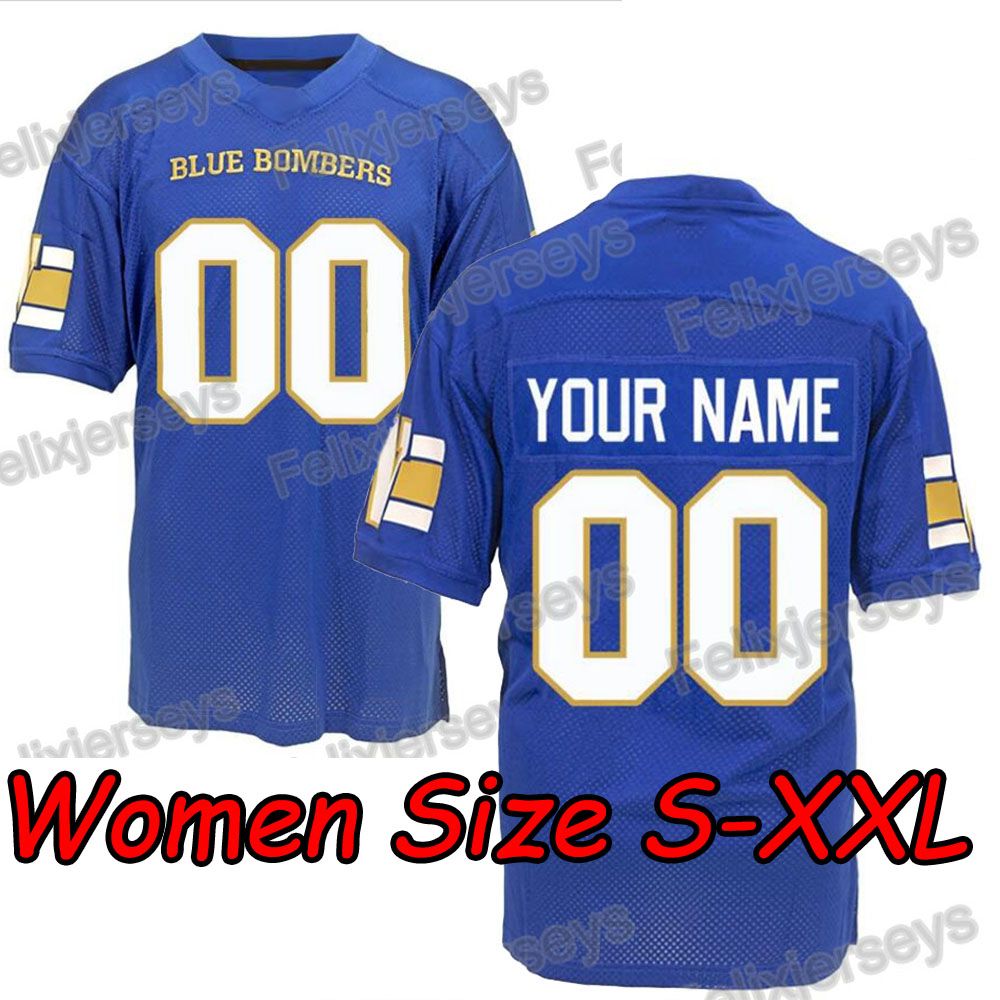 4 Adam Bighill Winnipeg Blue Bombers Football Jersey Willie Jefferson ...
