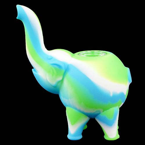 Wholesale Colorful Elephant Pattern Mini Bubbler Water Pipe With ...