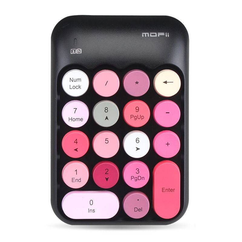 Multimedia 2.4Ghz Candy Numeric Keypad Wireless Digital Keyboard 18 ...