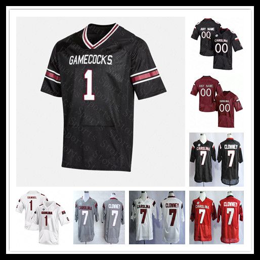 2021 Custom 2021 South Carolina Gamecocks Jerseys Football Jadeveon ...