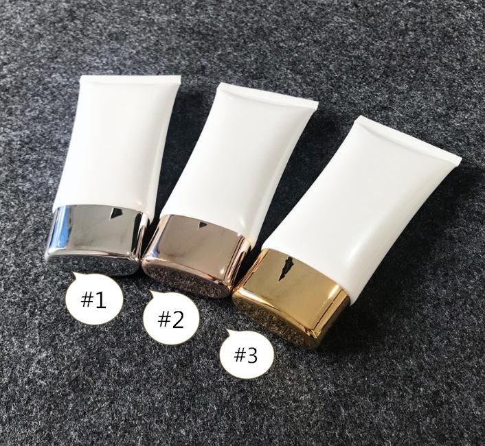 2021 50ml Facial Cleanser Tube White Plastic Refillable Bottle Hand ...