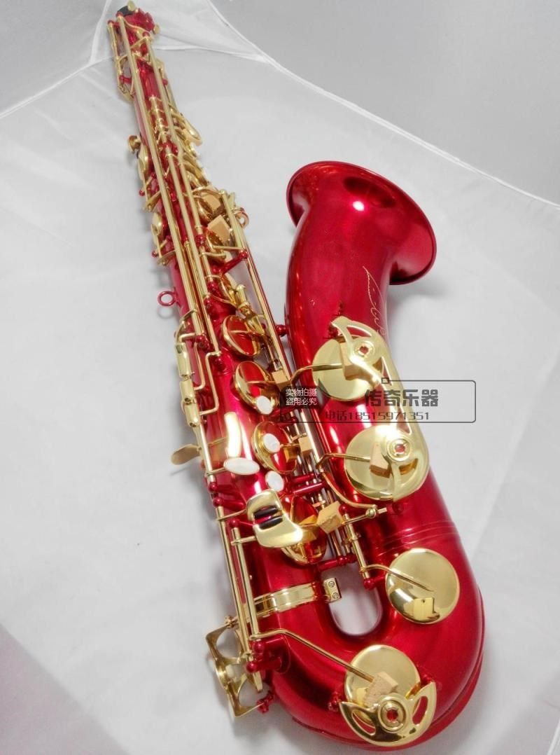 Top Tenor Saxophone Quality Suzuki B Flat Musical Instrument Red With ...