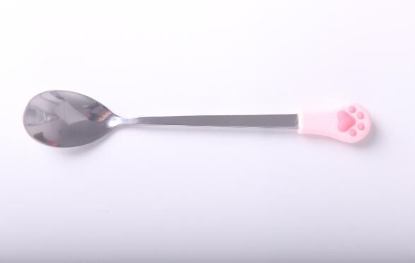 Cute Cat Claw Coffee Spoons Stainless Steel Dessert Spoon Candy Tea ...