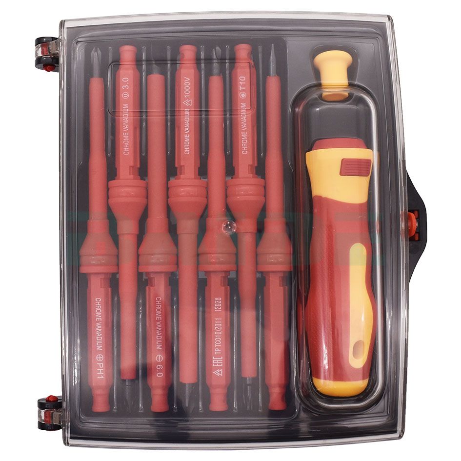 VDEPro Insulated Screwdriver Set High Voltage Electricians Tool Kit ...