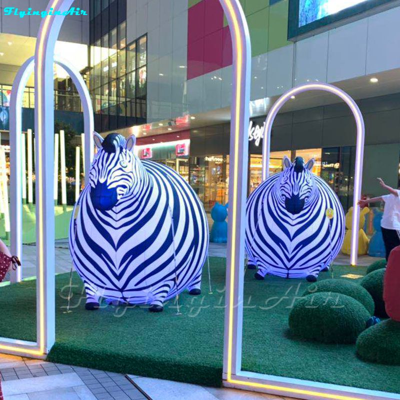 2.4m Cute Zebra Shown Funny Inflatable Fat Zebra Interesting Chubby ...