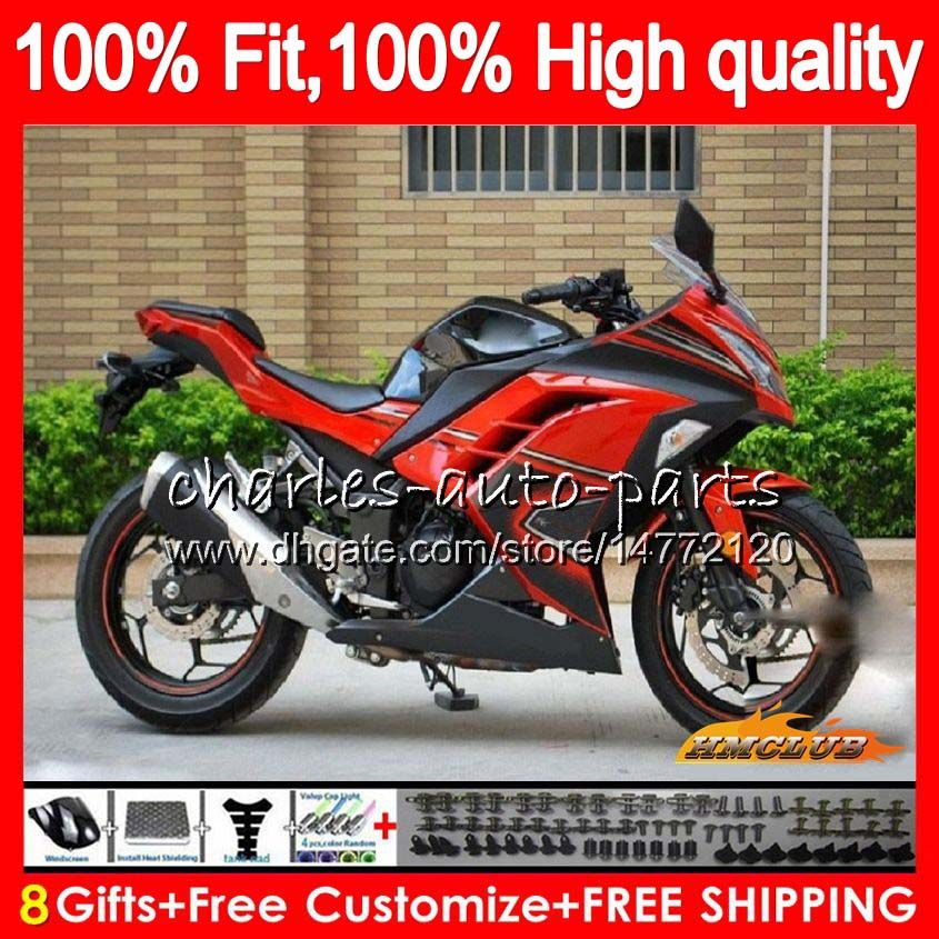 Injection For KAWASAKI ZX 300R ZX3R Stock Red Hot EX300 ZX 300R 27HC.30 ...