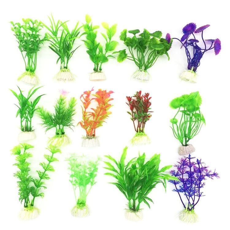 Artificial Plastic Weeds Aquarium Plants Grass For Aquarium Background ...