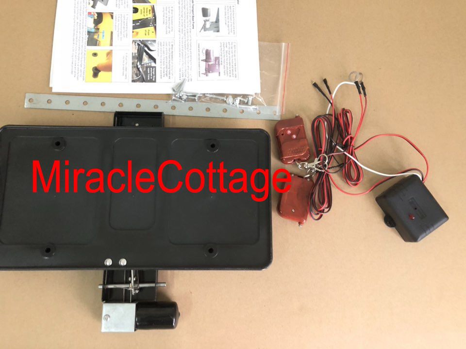 2020 Remote Controlled Electric Retractable License Plate Frame Bracket ...