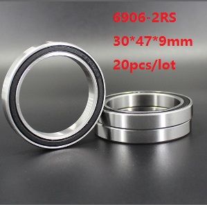 6906RS 6906 2RS 6906 RS 2RS Ball Bearing 30*47*9mm Thin Section Rubber ...
