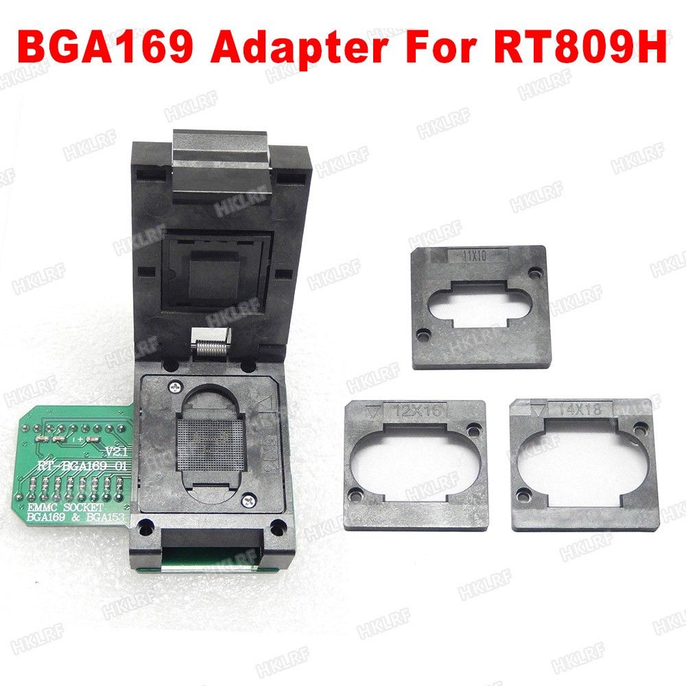 RT BGA169 01 BGA169 / BGA153 EMMC Adapter V2.1 With BGA Bounding Box ...