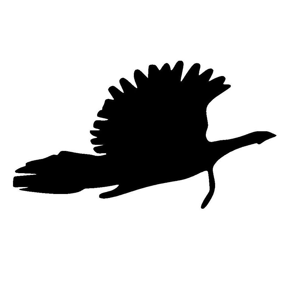 Flying Turkey Silhouette