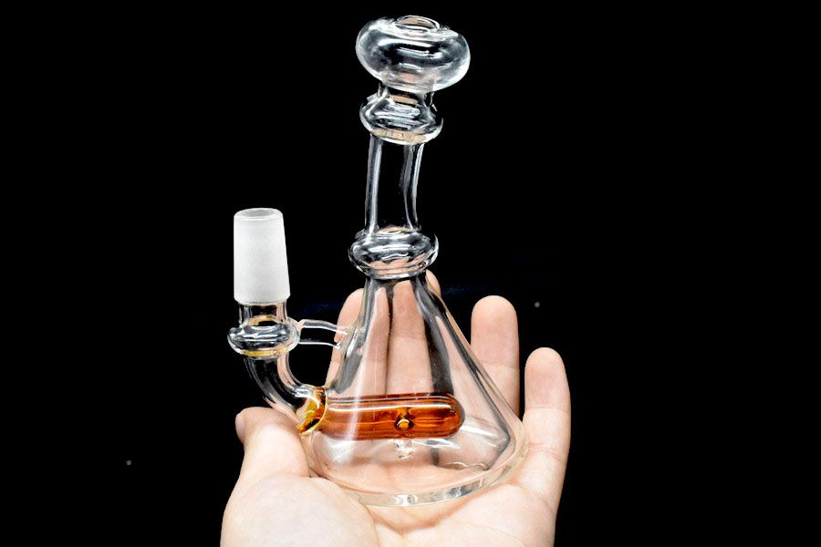 2020 Mini Bubbler Bong Factory Hand Blown Perc Water Percolator Beaker ...