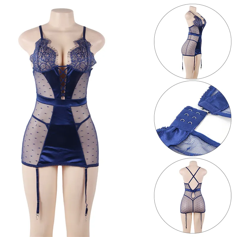 COMEONLOVER NUESTETE BABY MUÑA LENCERIA SATIN CORDADOR DE COROJE DE CORDADO ERÓTICA PEQUEÑA ...