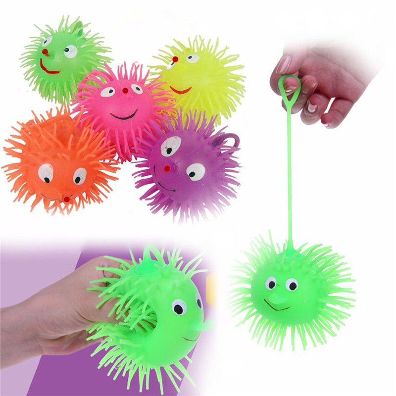 2020 Glowing Luminous Led Light Up Toys Smile Face Puffer Ball For ...