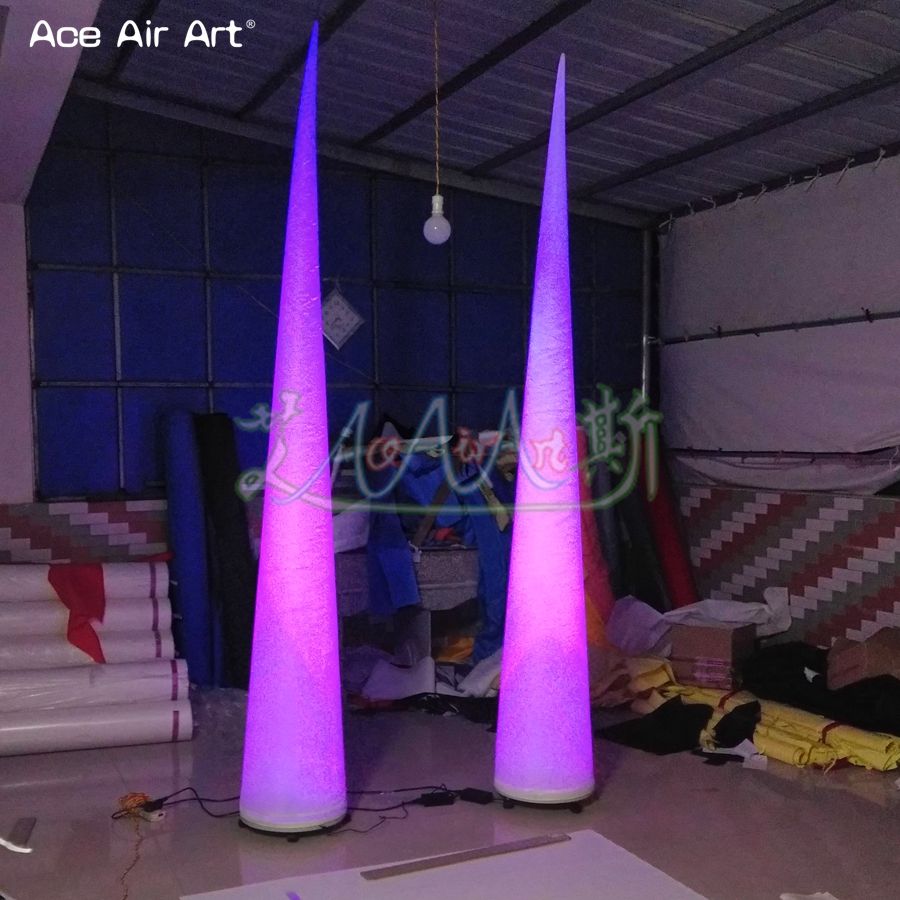 Best Quality 3m High Lighting Inflatable Cone/ Air Cone For Wedding ...