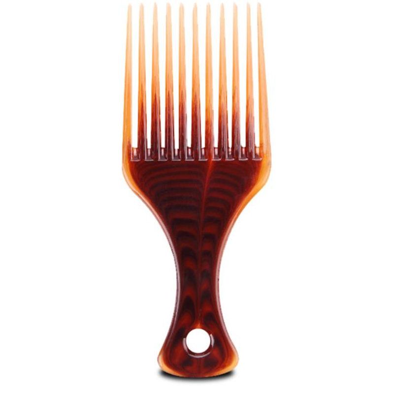 Wide Teeth Comb Plastic Anti Detangling Curly Afro Hairdressing Gear ...