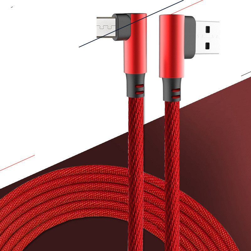 Mobile Game Data Cable For Type C Android Dual Elbow Usb Fabric Data ...