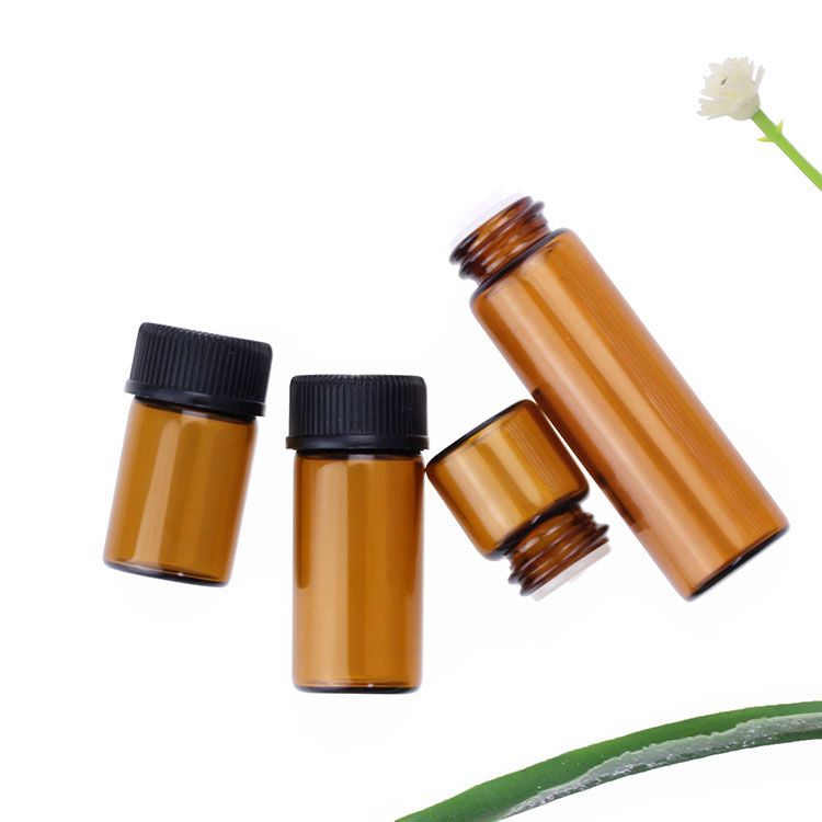 2020 1ML 2ML 3ML 5ML Amber Glass Perfume Bottles Empty Tube Sample ...