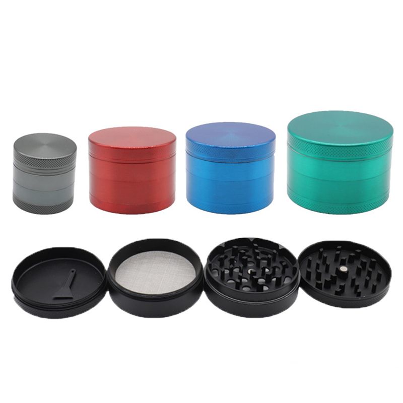 2021 Wholesale Zinc Alloy 4 Layers Smoke Grinder 4 Parts Metal Herb ...