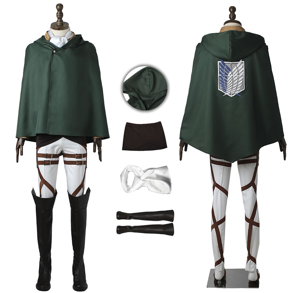 Levi Ackerman Costume Attack On Titan Cosplay High Quality Full Set ...