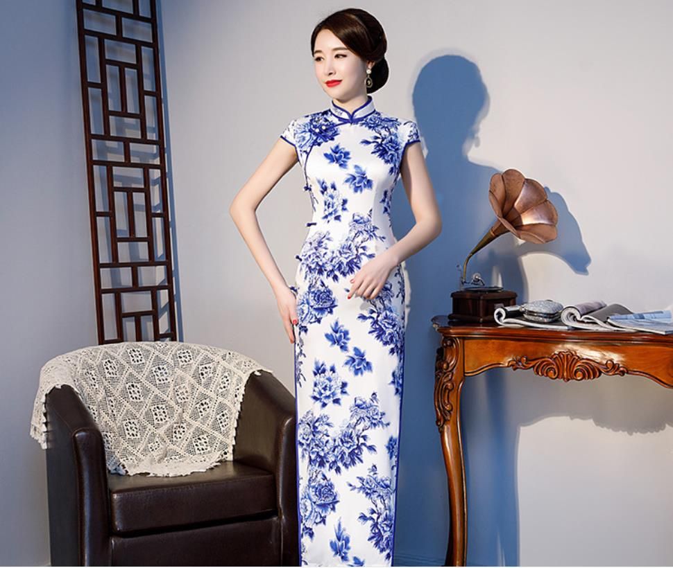 Traditional Chinese Dress Blue