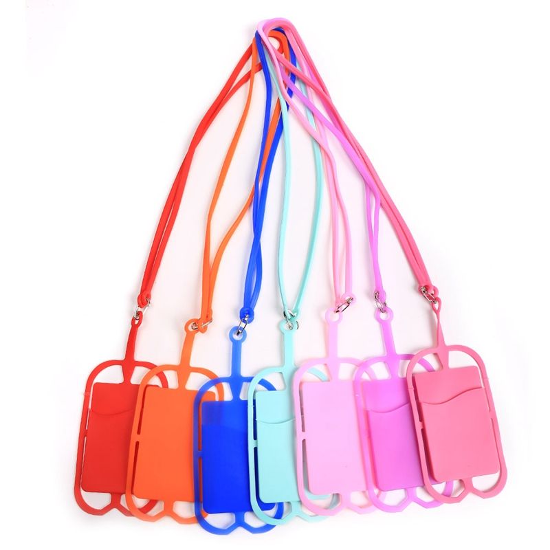 2021 Silicone Lanyards Phone Case Holder With Strap Neck Strap Necklace ...