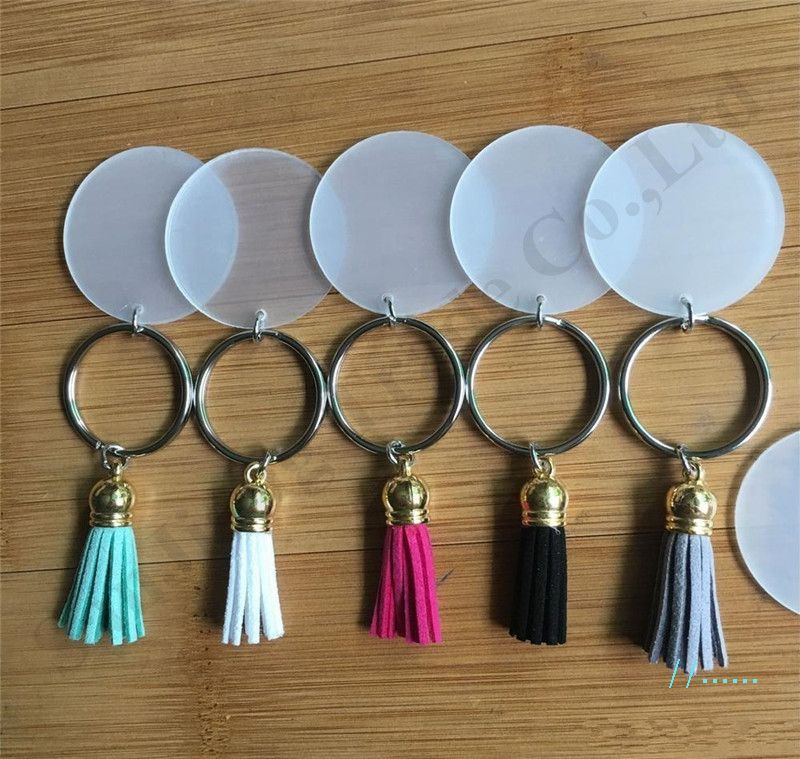 Vinyl Keyring Clear Acrylic Disc Tassel Keychain 4cm Blank Disc With ... Vinyl Keyring Clear Acrylic Disc Tassel Keychain 4cm Blank Disc With ...