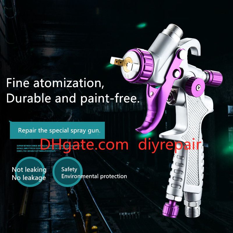2020 Purple MINI Repair Spray Gun SRi Pro 0.8mm/1.0mm Gravity Feed HVLP ...