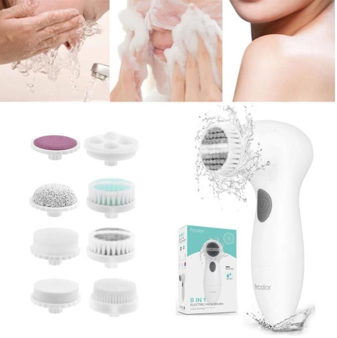 8 In 1 Electric Facial Cleaning Brush Skin Care Electric Beauty Device ...
