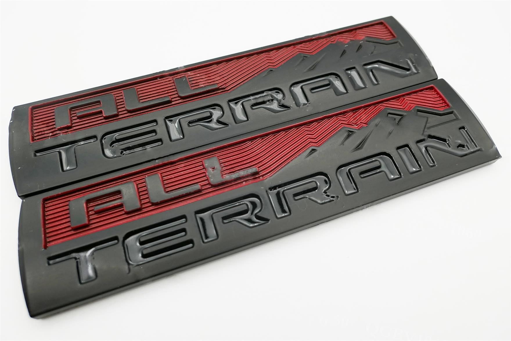 Automotive 3x New Chrome Black All Terrain Badges Emblem 3D logo for ...